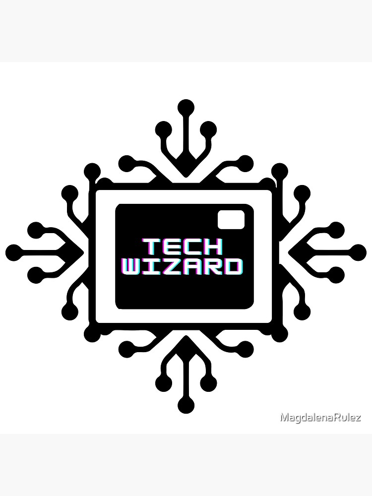 "tech wizard" Poster for Sale by MagdalenaRulez | Redbubble