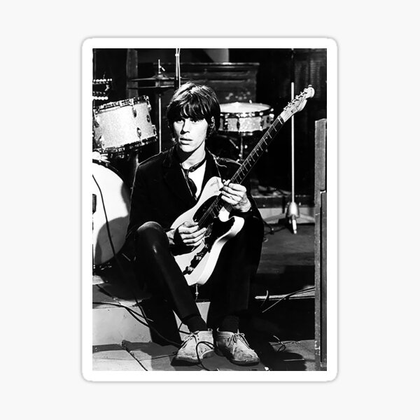 "Jeff Beck in 1967" Sticker for Sale by zeldariardo | Redbubble