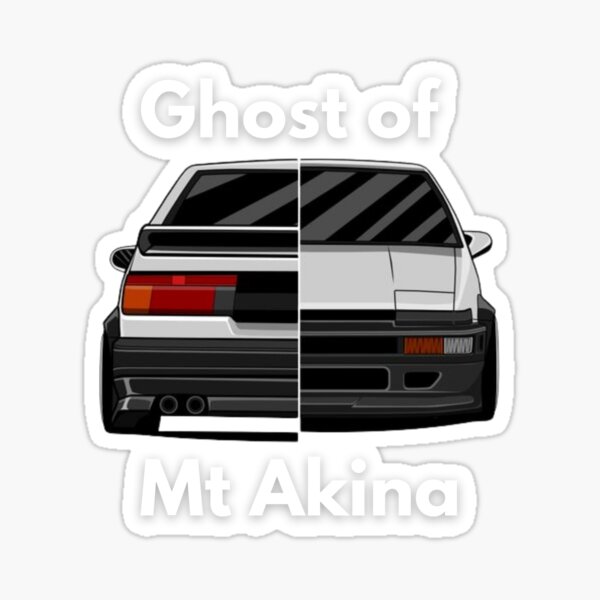 "The ghost of Mt Akina " Sticker for Sale by MOTOSHIFT | Redbubble