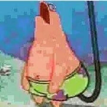 "patrick sitting on a fish hook" Sticker for Sale by lsindhi21 | Redbubble