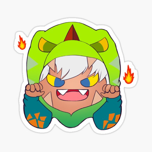 "Obey me chibi onesie_Mammon" Sticker for Sale by janispang | Redbubble