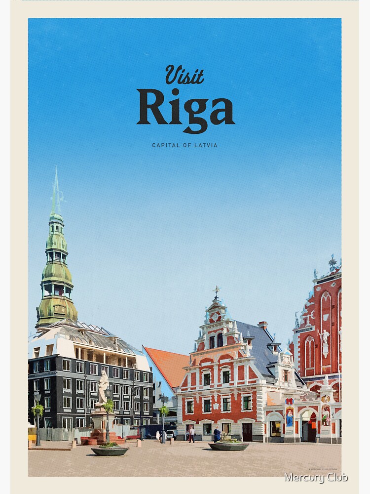 "Visit Riga " Sticker for Sale by CallumGardiner | Redbubble