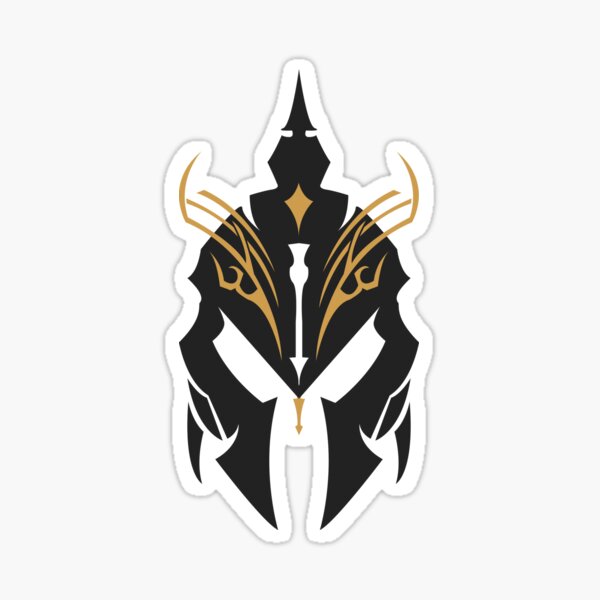 "Knight's Helm" Sticker for Sale by Walker-X | Redbubble