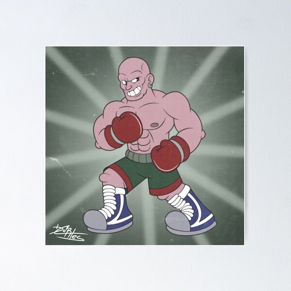 "Bruiser Boxer Print" Poster for Sale by DannyCortoons | Redbubble