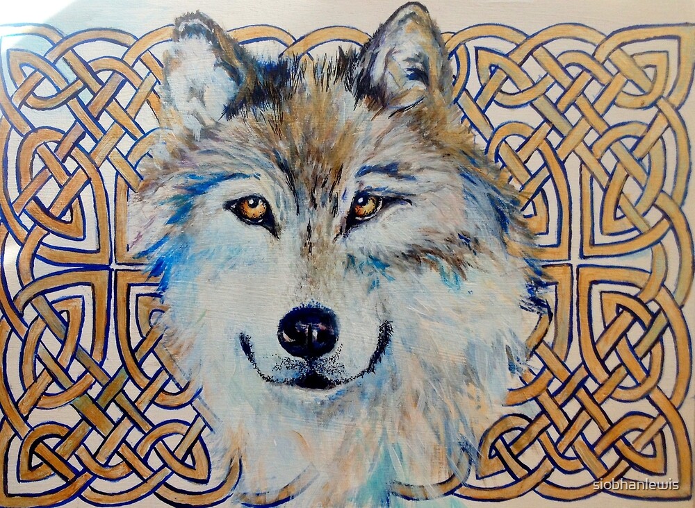 "Celtic Wolf " by siobhanlewis | Redbubble