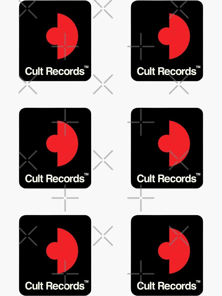 "Cult Records Sticker Pack" Sticker for Sale by ICheckmateThee | Redbubble
