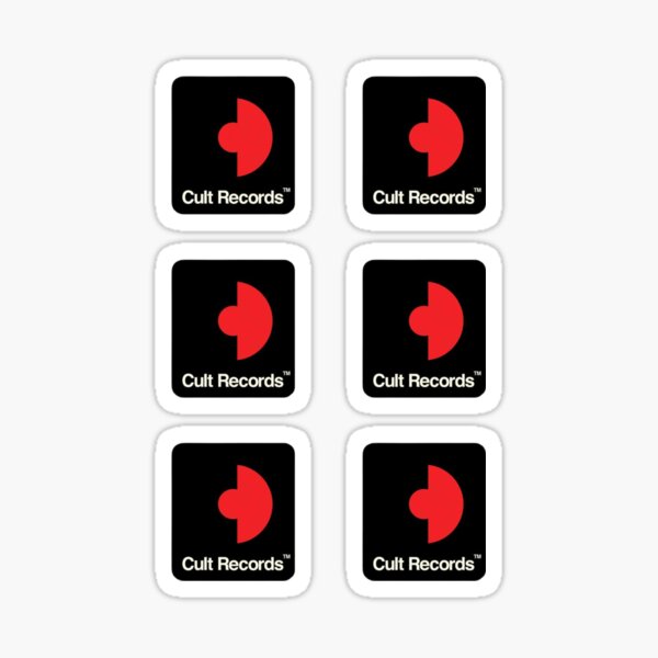 "Cult Records Sticker Pack" Sticker for Sale by ICheckmateThee | Redbubble