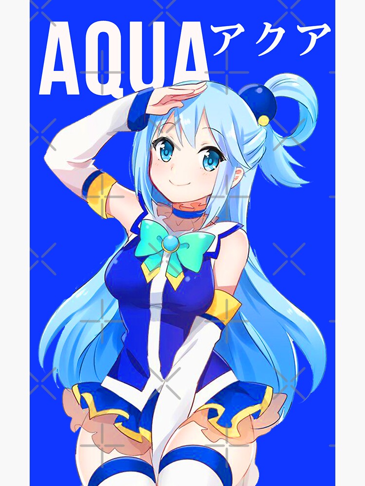 "AQUA" Sticker for Sale by DOCTORSTONEDOC | Redbubble