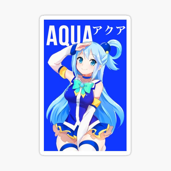 "AQUA" Sticker for Sale by DOCTORSTONEDOC | Redbubble
