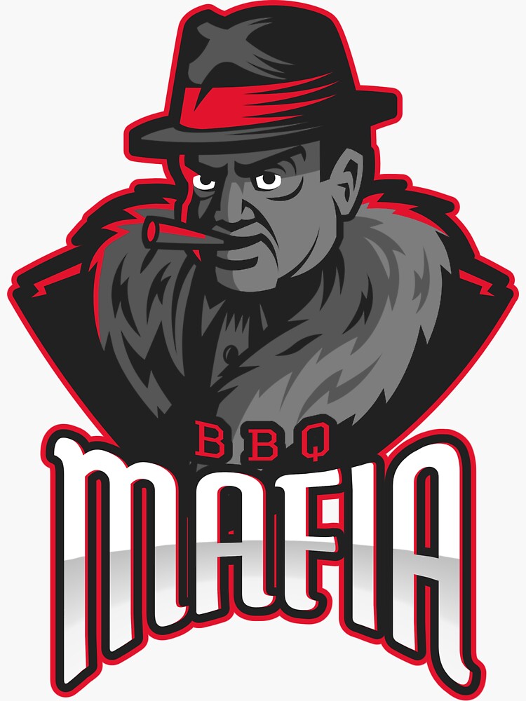 "BBQ Mafia " Sticker for Sale by GrillFerrell | Redbubble