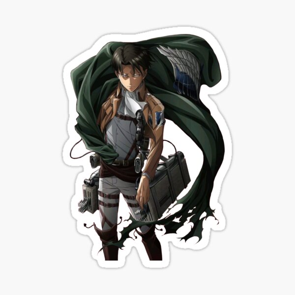 "Levi Ackerman Attack on Titan Anime Sticker " Sticker for Sale by val ...