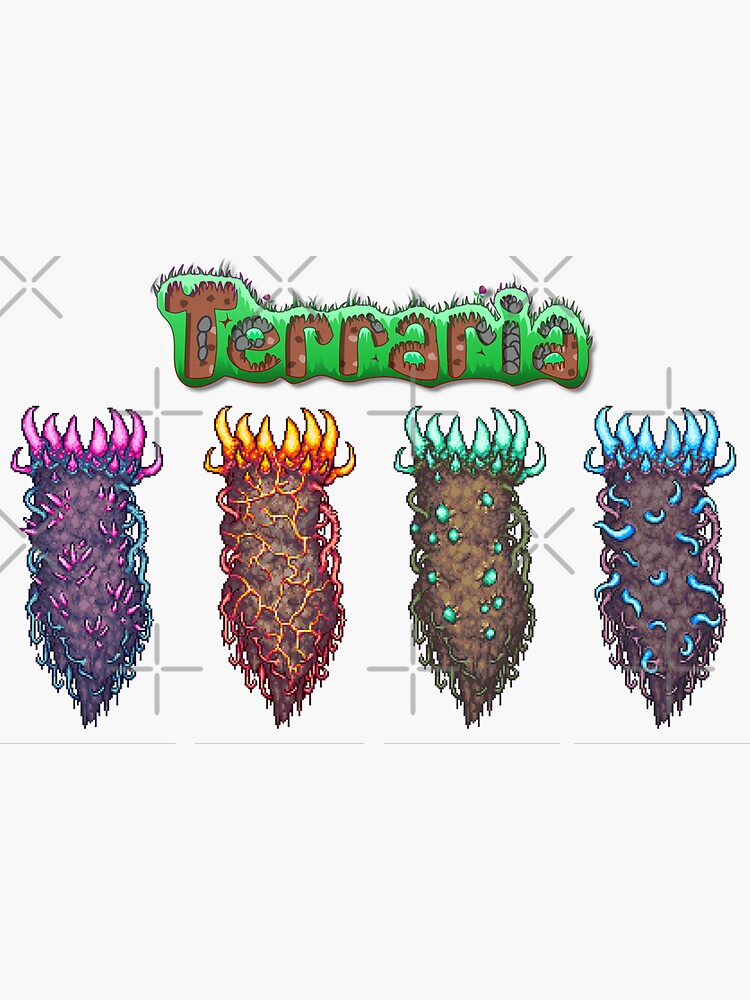 "Classic Design Terraria Game Monsters" Sticker for Sale by ...