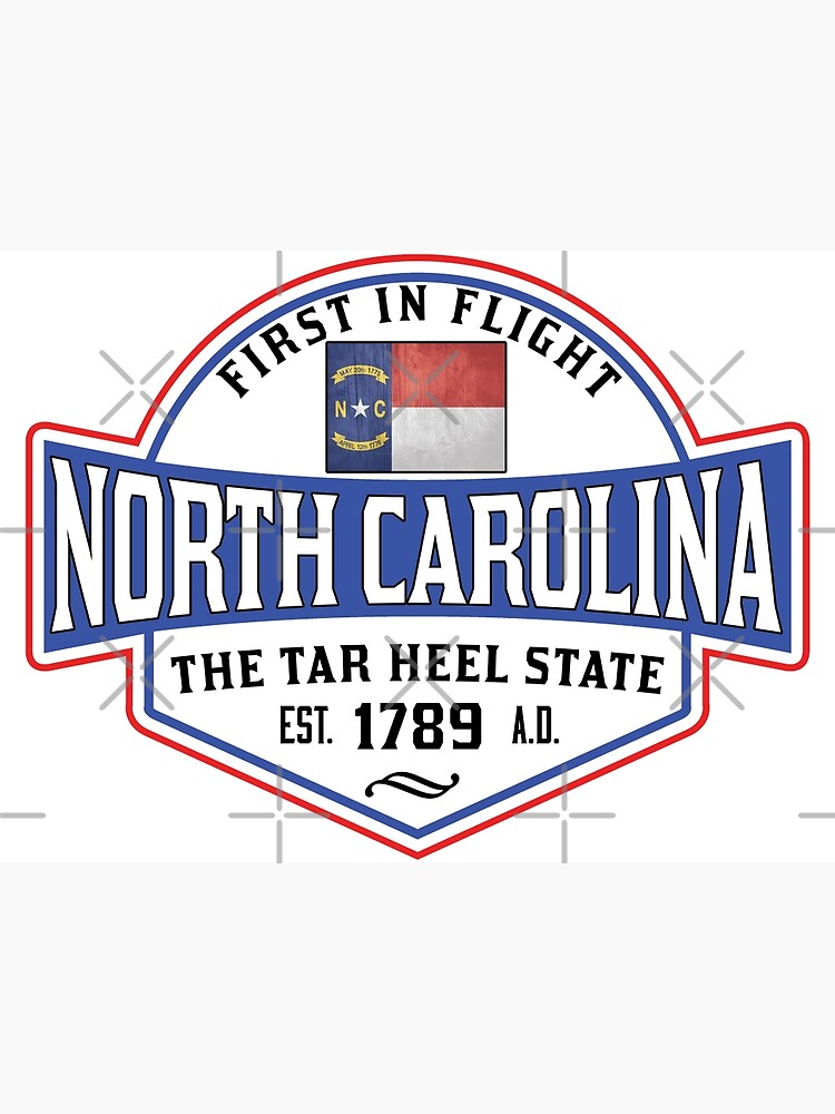 "NORTH CAROLINA THE TAR HEEL STATE FIRST IN FLIGHT CHARLOTTE" Poster by ...