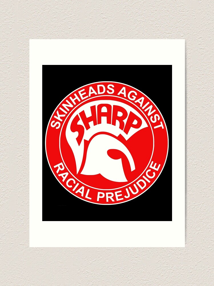 "Skinheads Against Racial Prejudice SHARP Anti-Fascist Logo" Art Print ...