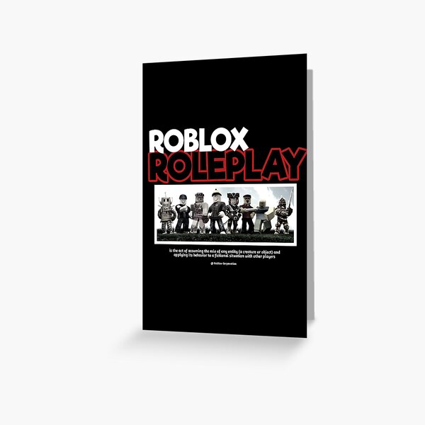 "Roblox Roleplay Game Design" Greeting Card by X-Store | Redbubble