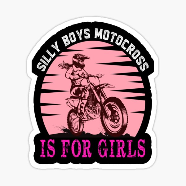 Motocross Girl Stickers | Redbubble