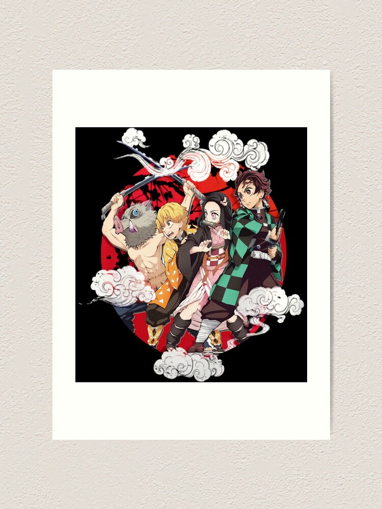 "Graphic Demon Slayer Anime Main Characters" Art Print by MarthaBetty2 ...