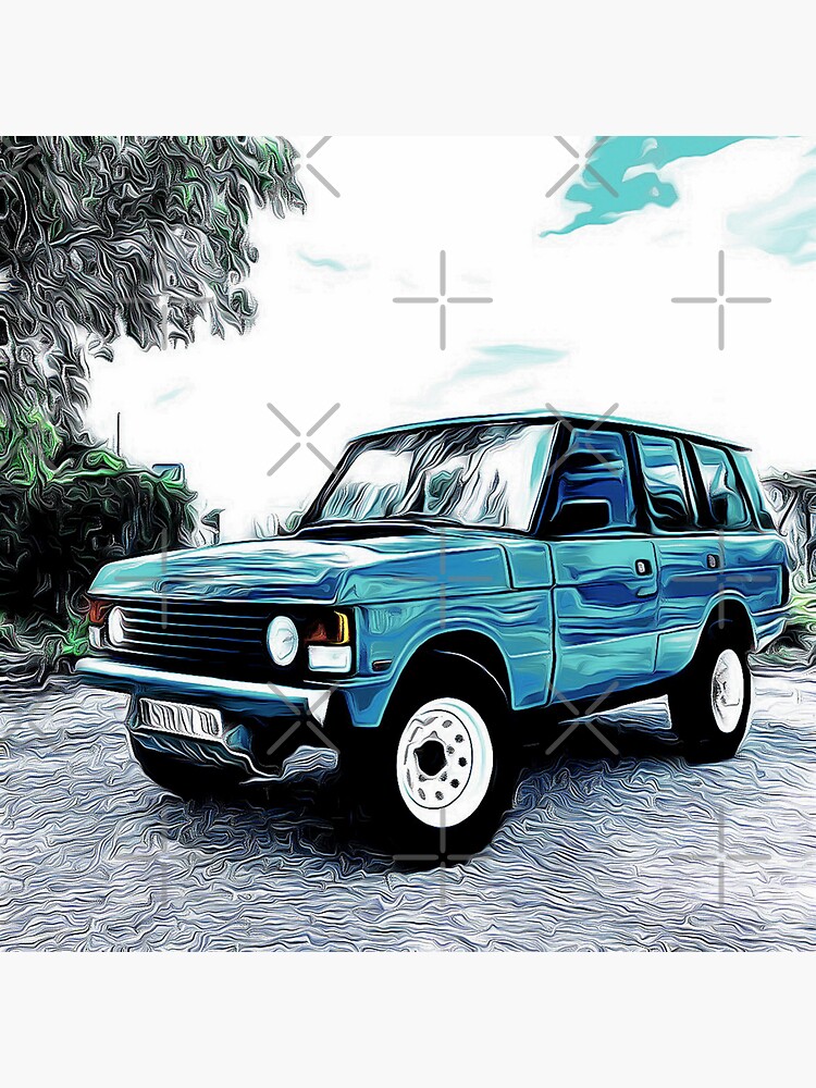 "Classic British 4x4" Sticker for Sale by rusticwolf | Redbubble