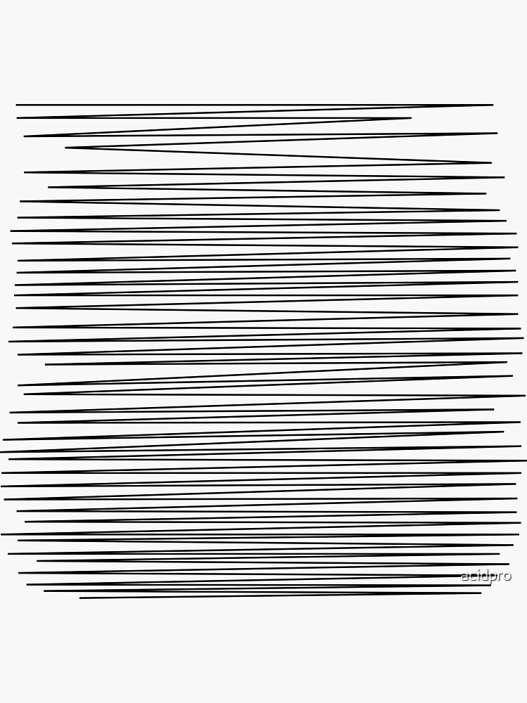 "Flowing straight line minimal art" Sticker for Sale by acidpro | Redbubble