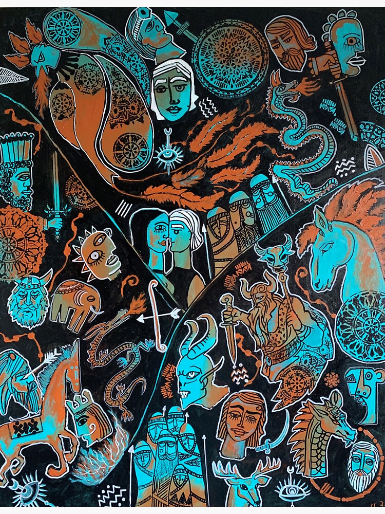 "Rostam" Sticker for Sale by Ifa-art-gallery | Redbubble