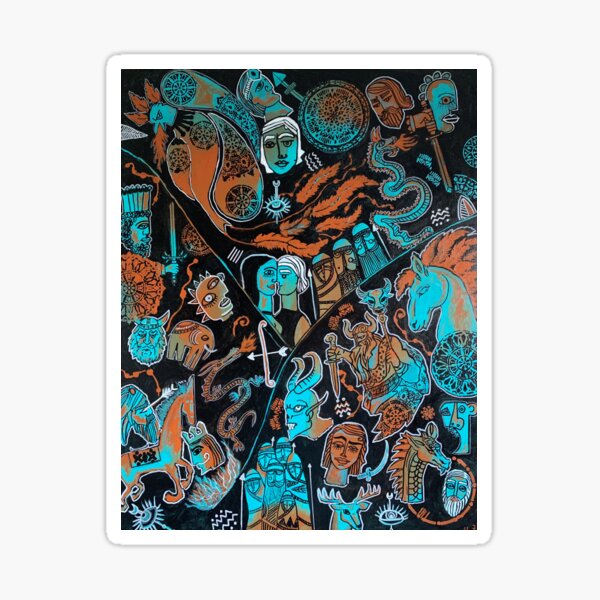 "Rostam" Sticker for Sale by Ifa-art-gallery | Redbubble