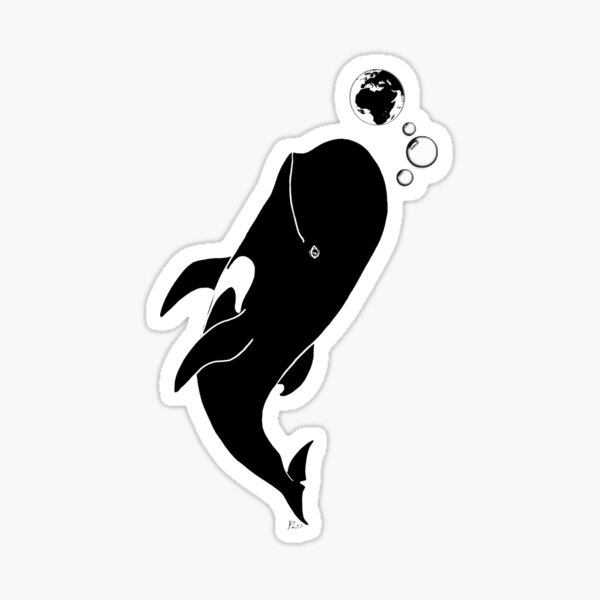 "Pilot whale" Sticker by CHLOEYZOARD | Redbubble
