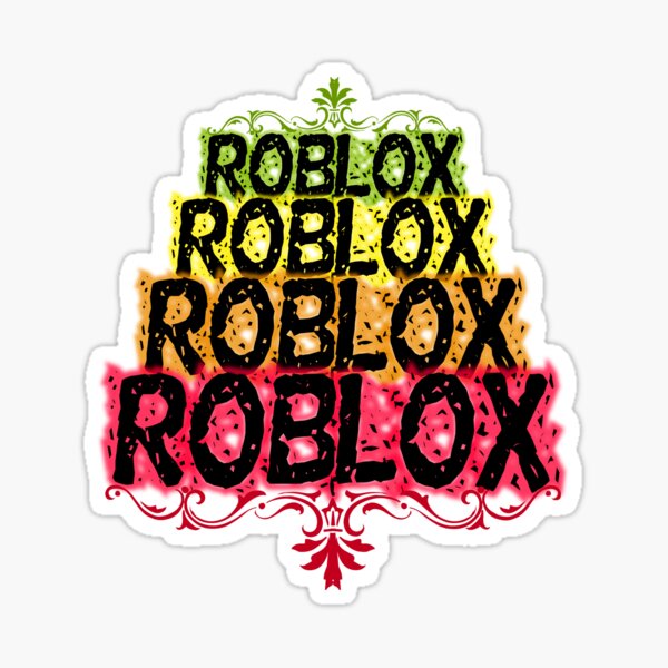 "ROBLOX ROBLOX ROBLOX ROBLOX GAME " Sticker for Sale by yozrseef ...