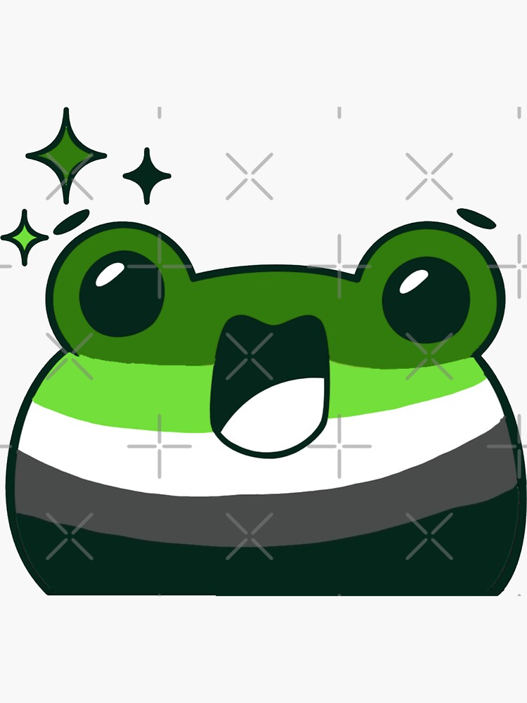 "Subtle Aromantic Pride Frog. Aromantic frog" Sticker for Sale by ...
