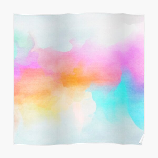 "Rainbow Watercolor " Poster for Sale by ylavine-rb | Redbubble