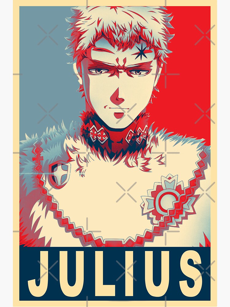 "Julius novachrono - Poster" Sticker by LahcenBamouh | Redbubble