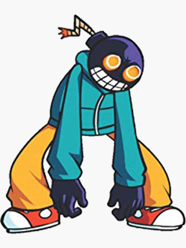 "Friday Night Funkin Whitty" Sticker by SportArtD | Redbubble