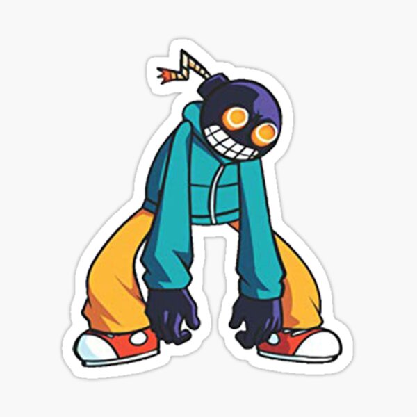 "Friday Night Funkin Whitty" Sticker by SportArtD | Redbubble