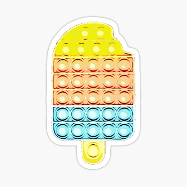 "Popsicle popit merch" Sticker for Sale by KallieKo | Redbubble