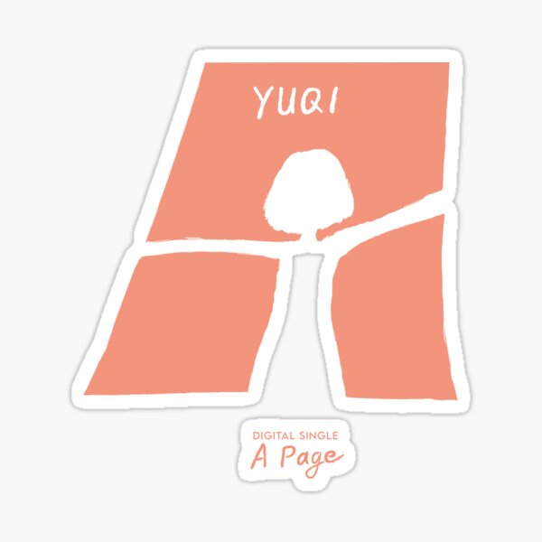 "KPOP (G)I-DLE Yuqi A Page" Sticker for Sale by LySaVN | Redbubble