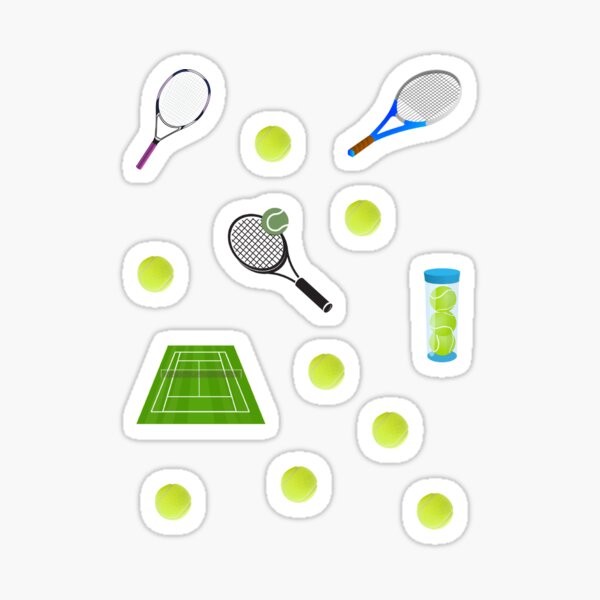 "Tennis" Sticker for Sale by bekibzz | Redbubble