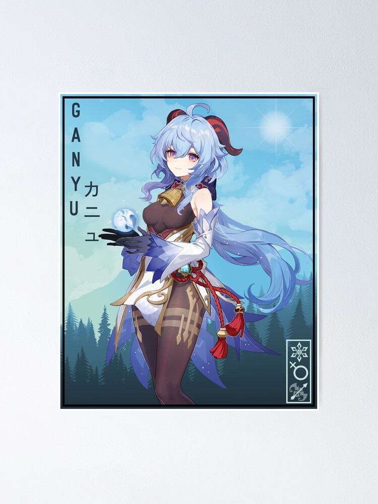 Póster «Impacto de Ganyu Genshin - Coco Goat» de HandyBrandy | Redbubble