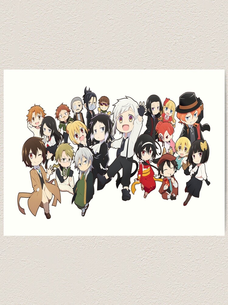 "Bungo Stray Dogs Official art Wan Chibi" Art Print by Crispalline ...