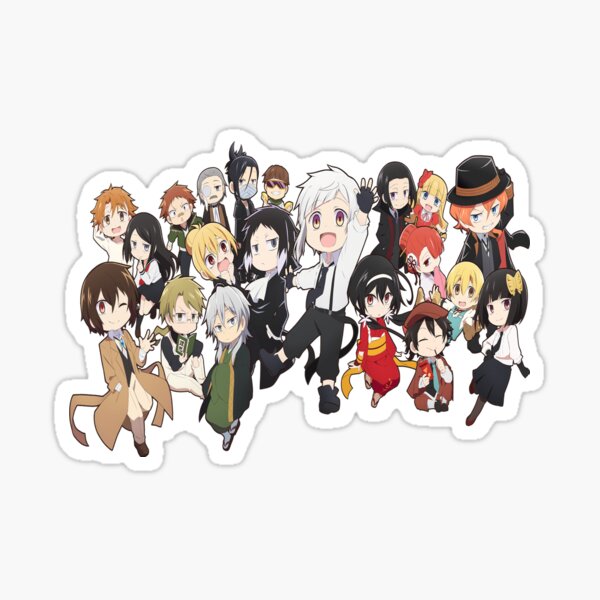 "Bungo Stray Dogs Official art Wan Chibi" Sticker for Sale by ...