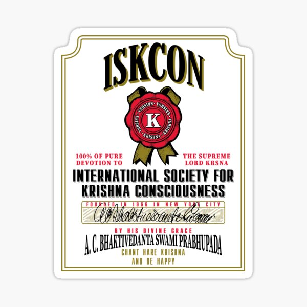 "Iskcon" Sticker for Sale by phildistress | Redbubble