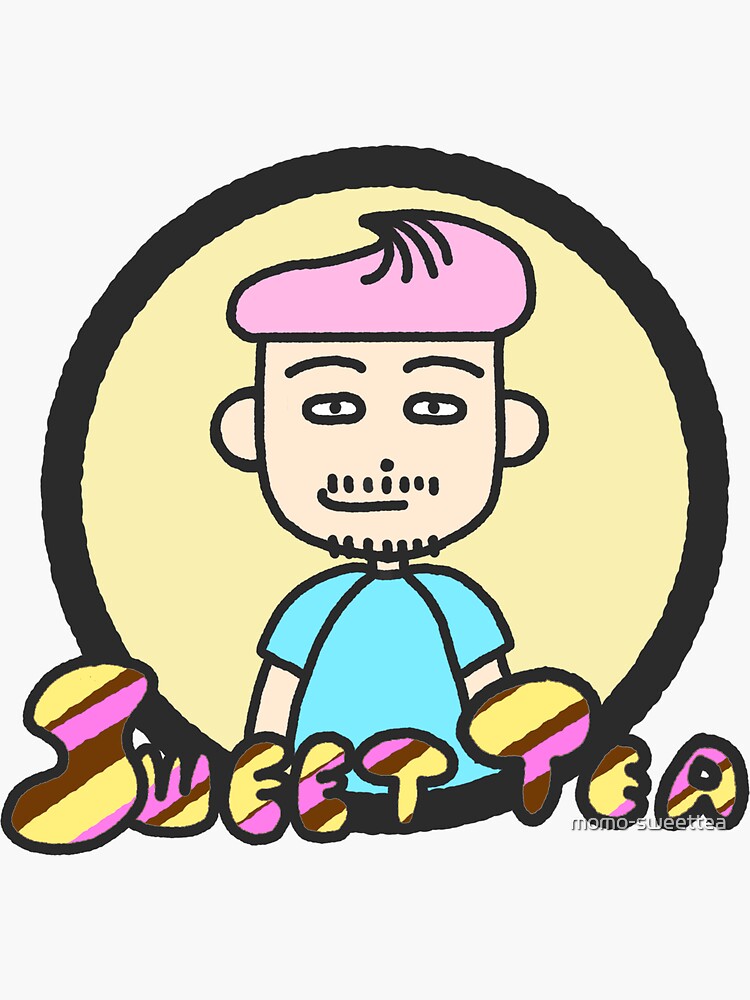 "Sweet Tea Logo" Sticker by momo-sweettea | Redbubble