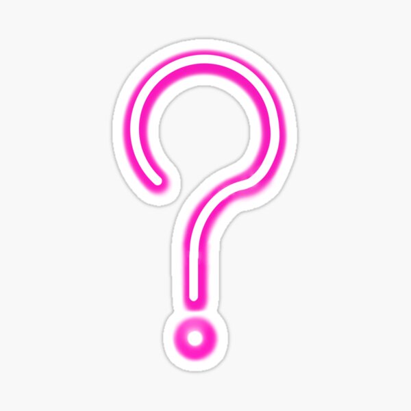 "Question Mark" Sticker for Sale by TheHopplessGirl | Redbubble