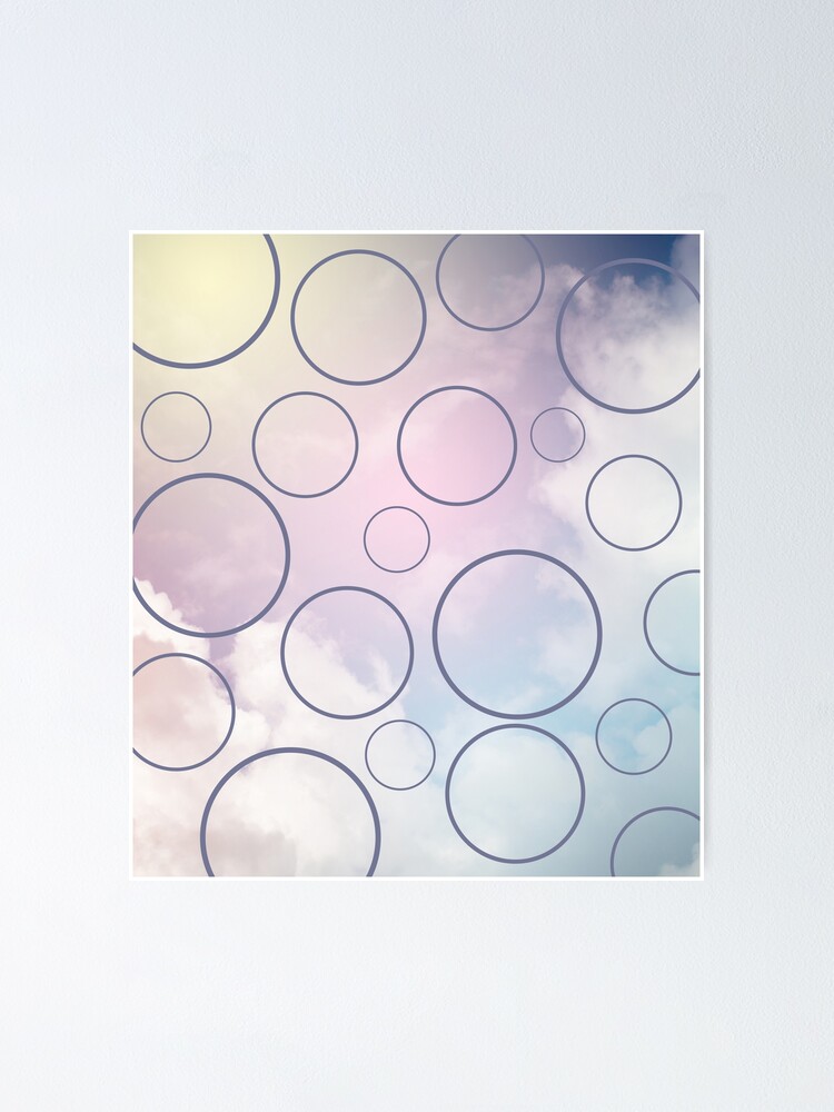 "Colorful bubbles" Poster for Sale by GE-design | Redbubble
