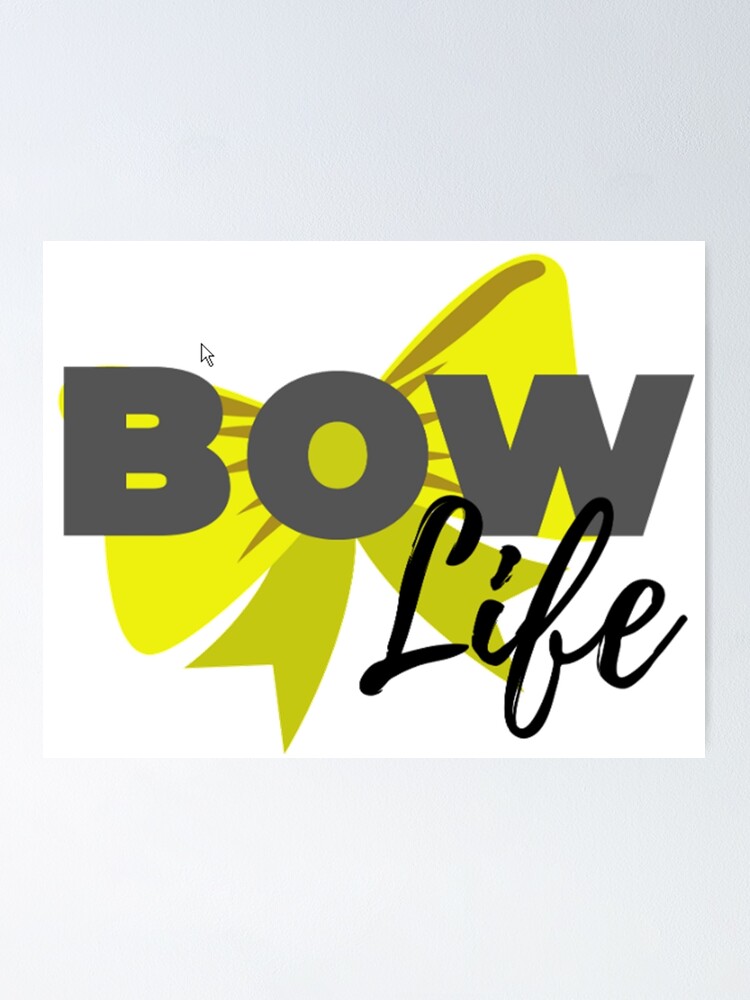 "Bow Life: Yellow Cheerleading Gear" Poster by GetTheGear | Redbubble