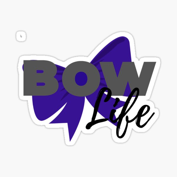 "Bow Life: Navy/Blue Cheerleading Gear" Sticker by GetTheGear | Redbubble