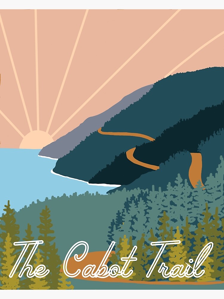 "Retro Cabot Trail" Poster by Melindabythesea | Redbubble