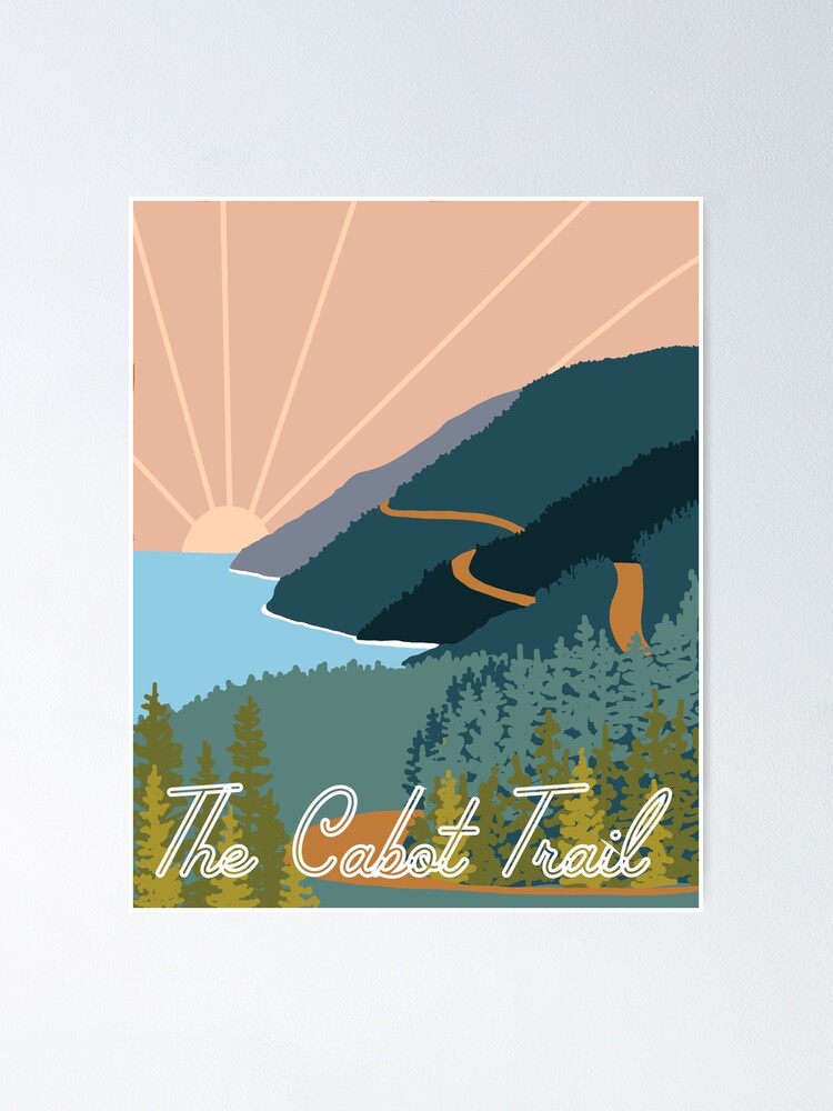 "Retro Cabot Trail" Poster by Melindabythesea | Redbubble
