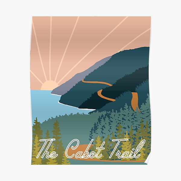 "Retro Cabot Trail" Poster by Melindabythesea | Redbubble