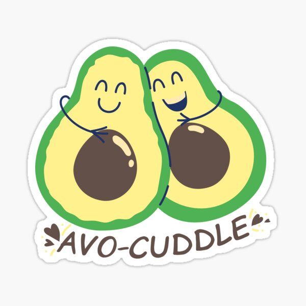 "CUTE AVACADO DESIGN" Sticker by Geegal | Redbubble