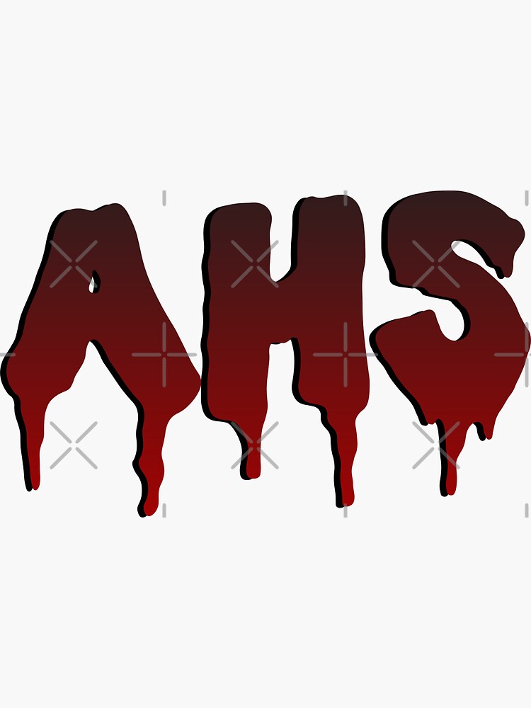 "AHS" Sticker for Sale by katepalmerr | Redbubble