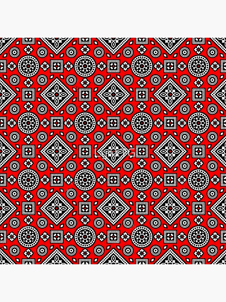 "Traditional Sindhi Ajrak Design Indus Valley People" Poster by LynxTG ...